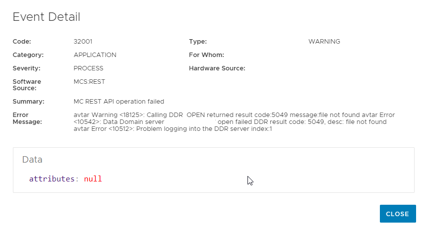 Avamar 197198 Unable To Retrieve Backup Content When Dd Certificate Authentication Is Failing