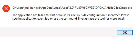 Applications Deployed Using Clickonce Fail To Launch On Computers