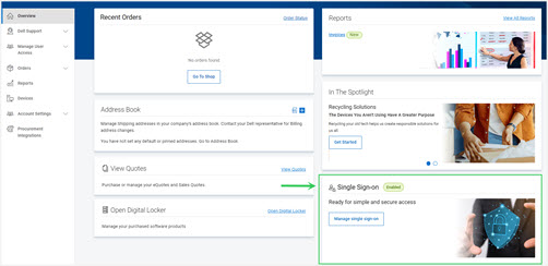Set up Single Sign-on (SSO) in Dell Premier | Dell Canada