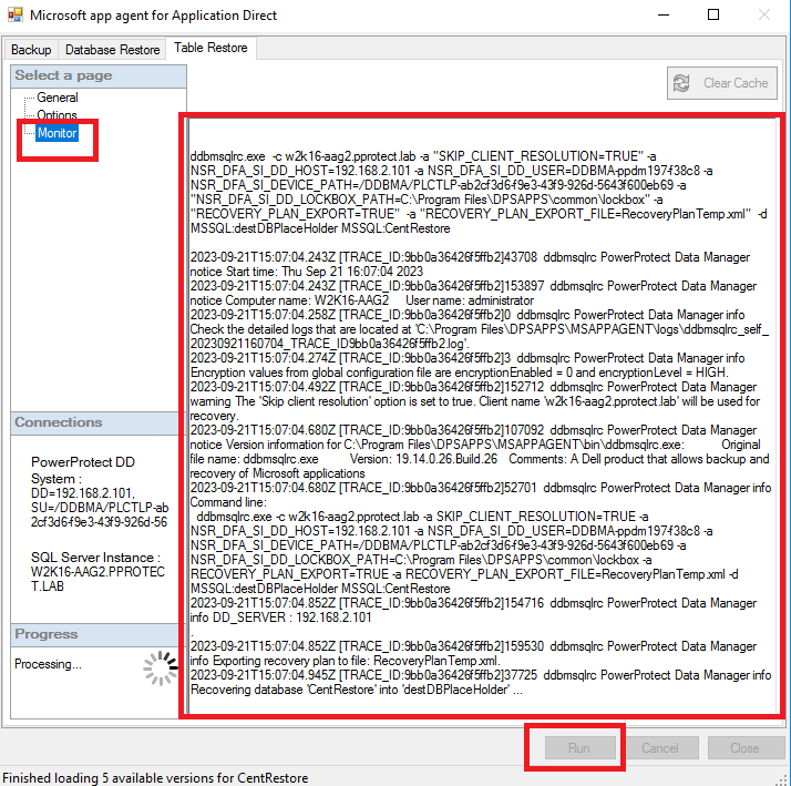 PowerProtect: How to Perform a SQL Table Restore | Dell US
