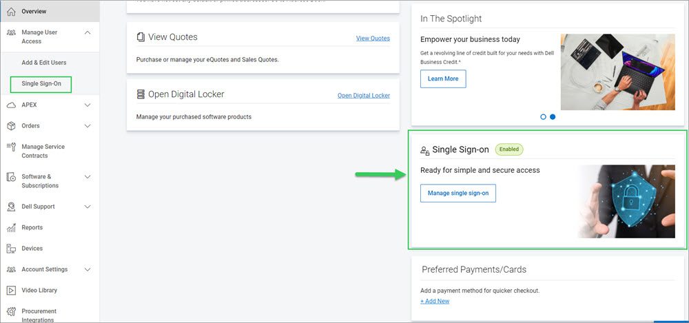 Set up Single Sign-on (SSO) in Dell Premier | Dell US