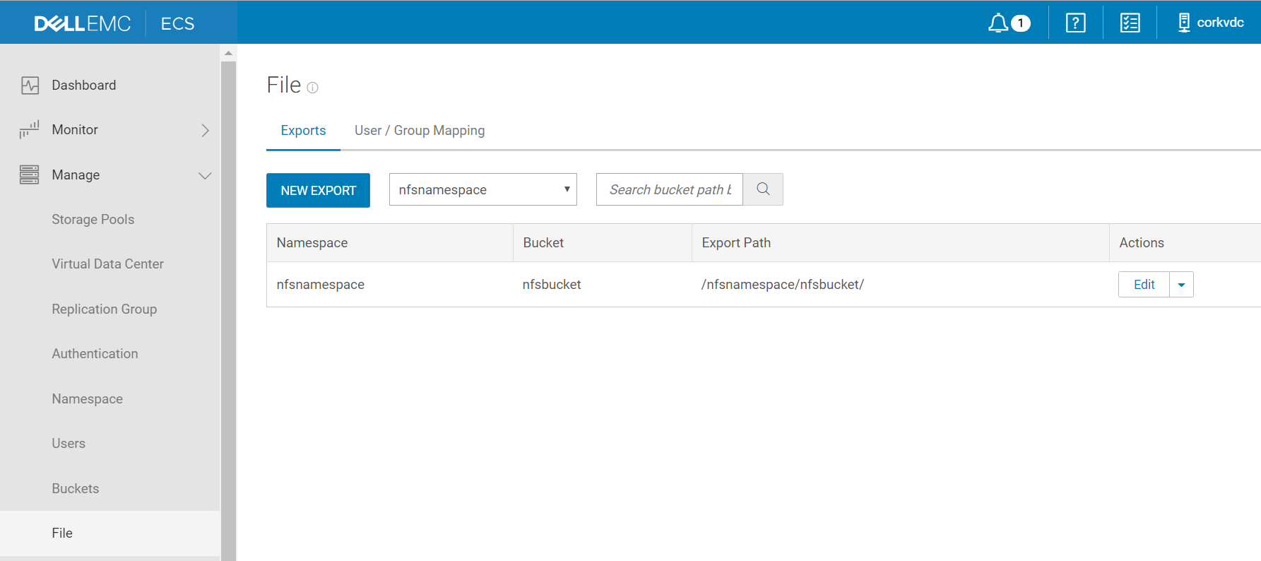 ECS: How to create a basic NFS export and mount it on a client | Dell Thailand