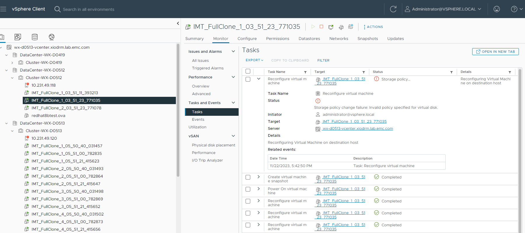 PowerStore: Discrepancy in VM configuration between PowerStore and ...