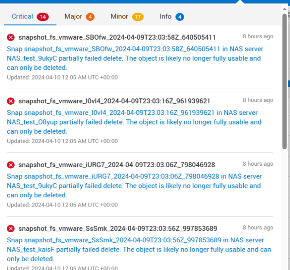 PowerStore: Error "partially failed delete. " raised due to an unreachable remote system | Dell ...