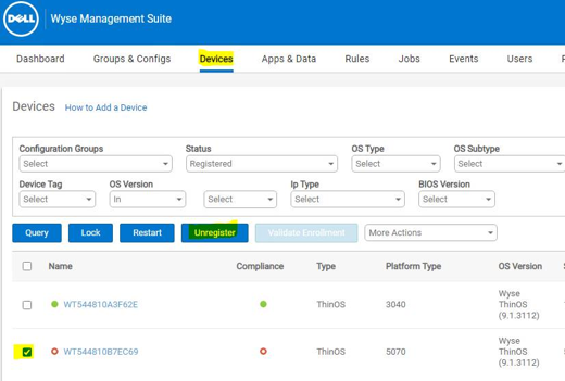 Wyse Management Suite Fails to Detect Device After Motherboard ...