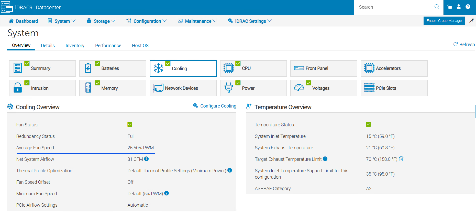 Dell PowerEdge 15G: Dell X710 OCP Network Card: Fan noise increases ...