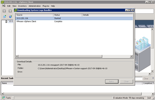 PowerEdge Server - Export system logs on VMware ESXi 5.x /6.0 via ...