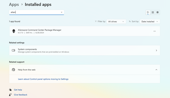 Alienware Command Center v6.3.7.0 Does Not Load Display, Keyboard ...