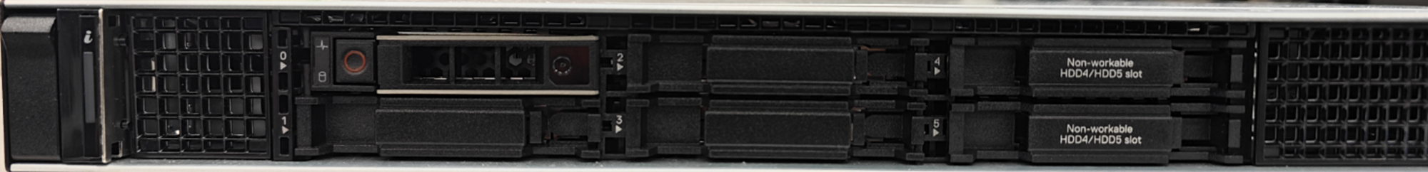 PowerEdge R260: Las ranuras de disco duro HDD4 y HDD5 no funcionan en ...