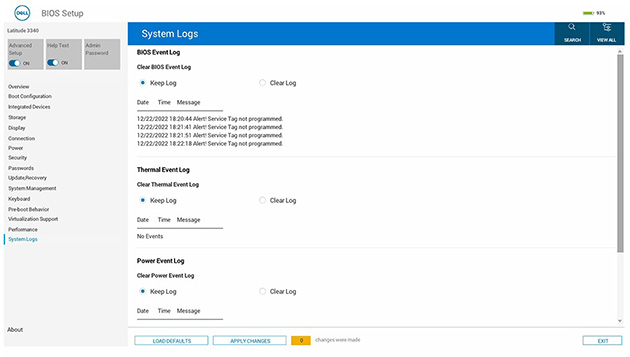 BIOS Event Logs and Diagnostic Logging on Dell Laptops | Dell US