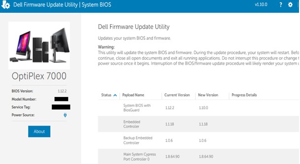 BIOS Information Missing After Windows Update on OptiPlex All-in-One ...