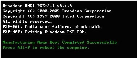 Dell Computer Boots to Manufacturing Mode | Dell US