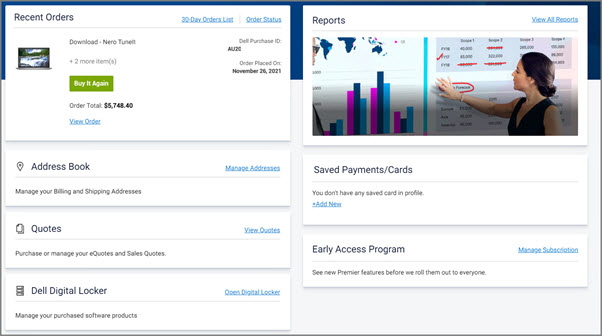 Welcome to the Premier Account experience | Dell US
