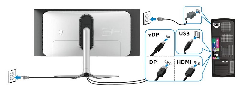 Alienware 34 Curved OLED Monitor AW3423DW Usage and Troubleshooting ...