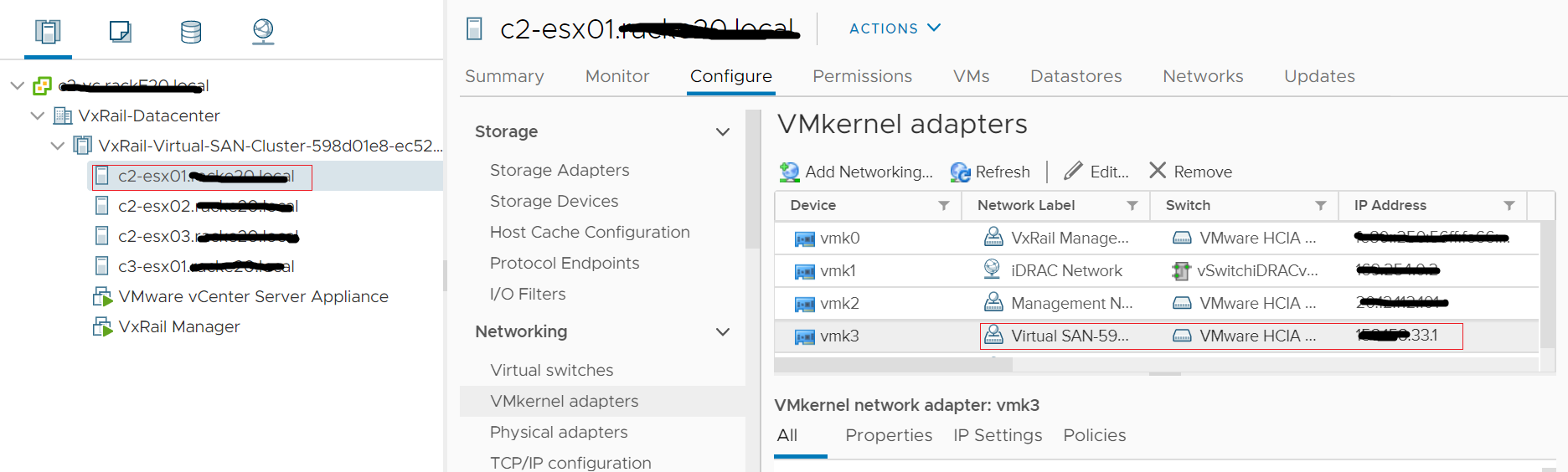 Dell EMC VxRail: Node vSAN static route missing during Layer 3 node ...