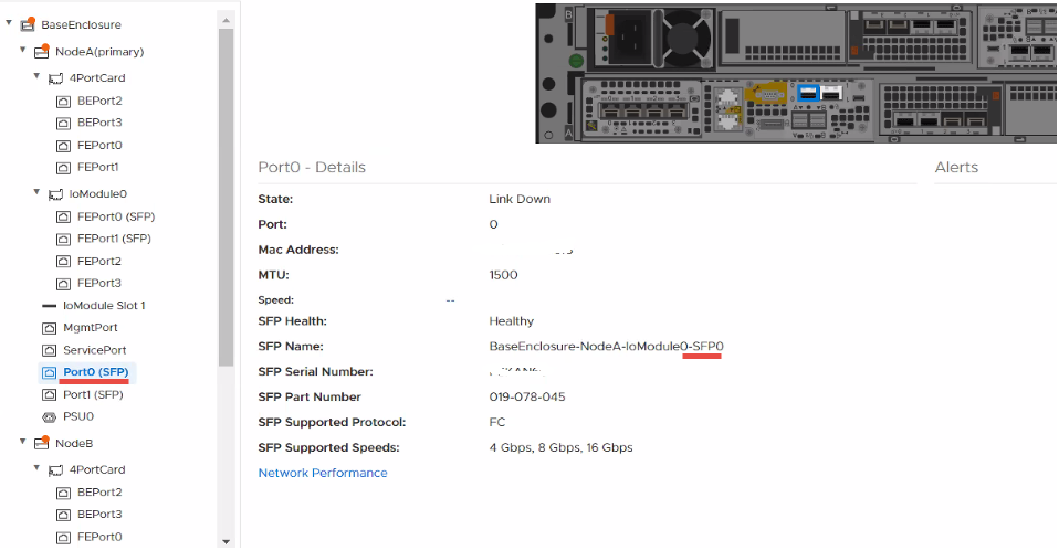 PowerStore 500T: Incorrect or Empty SFP information Shown in the ...