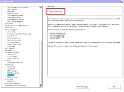 Dell Trusted Device Security Score Overview in the TechDirect Console ...