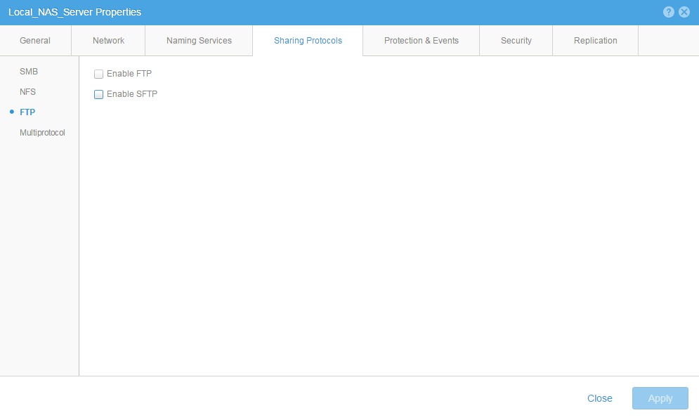 Dell EMC Unity: How to manage FTP settings on a NAS server. (User Correctable) | Dell US