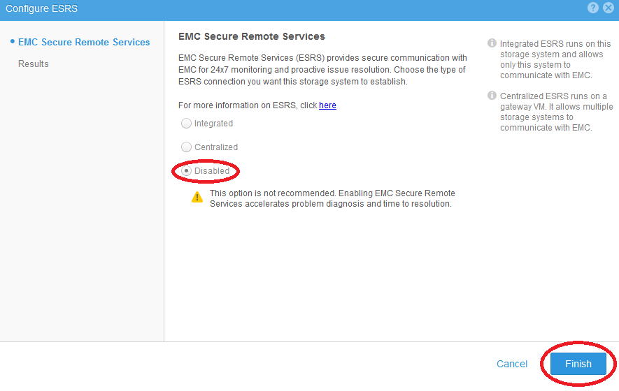 Delll EMC Unity: ESRS showing Not Connected status | Dell US