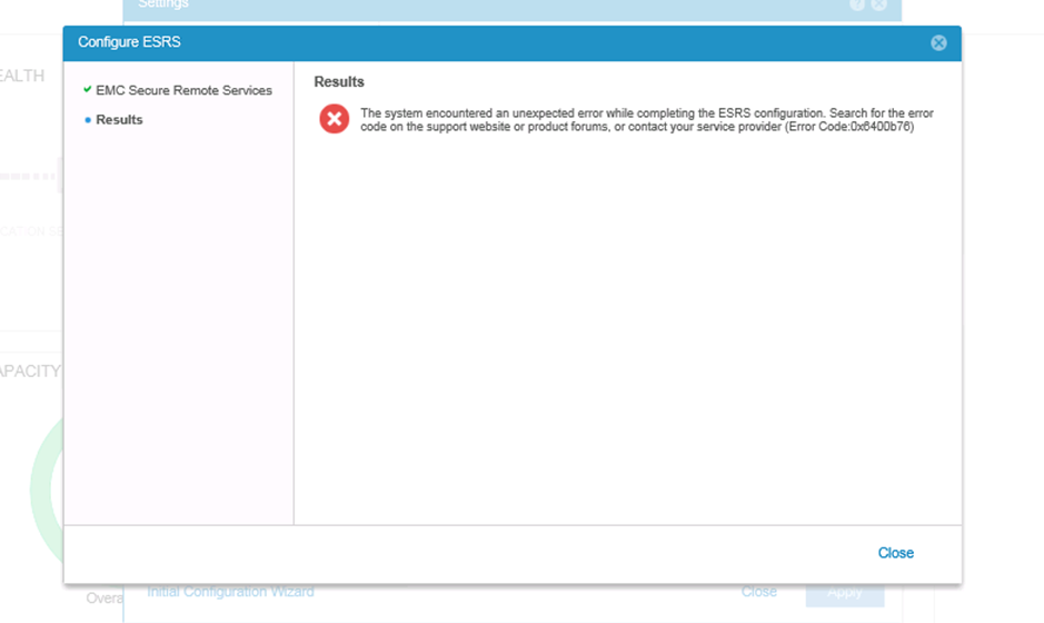 Dell EMC Unity: Another reason for Error Code 0x6400b76 during ...
