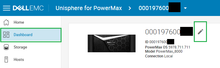 Unisphere For Powermax How To Rename The Array Id Numbers In Home Screen Of Unisphere Dell Us