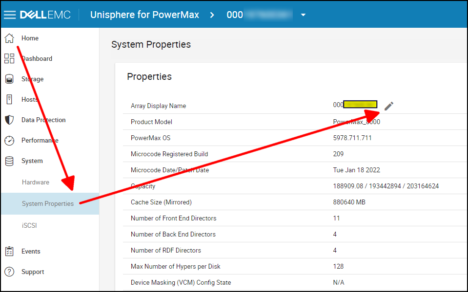 Unisphere For Powermax Need To Use The Unisphere For Powermax Array Display Name In Third Party