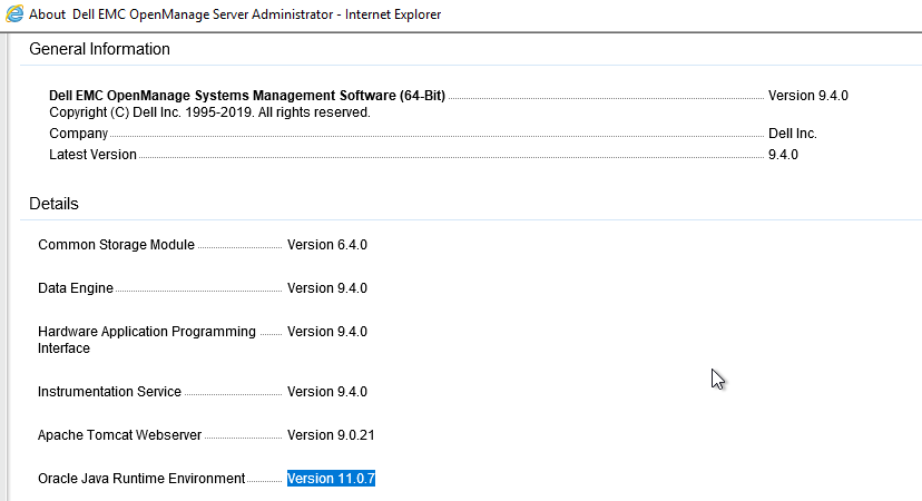 How to enable custom JRE Packages in OpenManage Server Administrator (OMSA) | Dell US