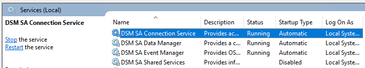 Overview of the Services installed and used by OpenManage Server ...