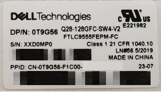 Dell QSFP28 Transceiver Q28-128GFC-SW4 Part Number: KP0VM (Fibre ...