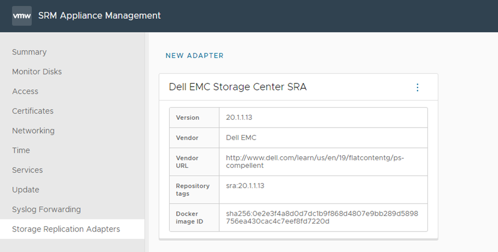 Compellent: Série SC: Téléchargement de la dernière version de Dell SRA ...