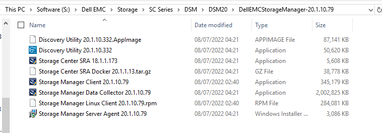 Compellent: Série SC: Téléchargement de la dernière version de Dell SRA ...
