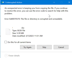 PowerProtect: File Level Agent restore reports File is corrupted | Dell US