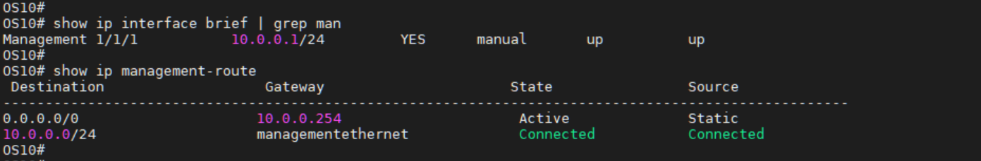 Dell EMC Networking OS10 如何配置带外管理 | Dell 中国