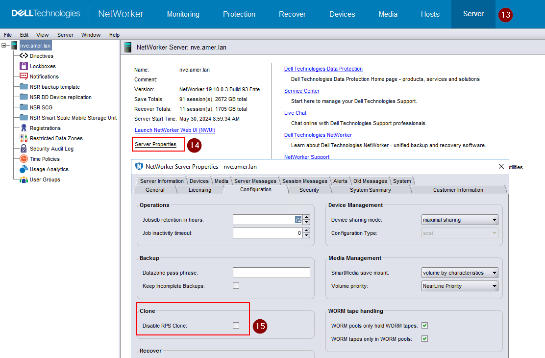 Networker Vproxy Vm Restore Resurrection From Tape Fails With Unable To Resurrect Clone Ssid