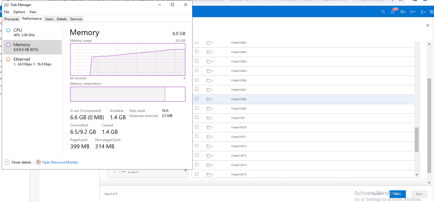 PowerProtect: FLR restore stops responding due to too many folders or ...