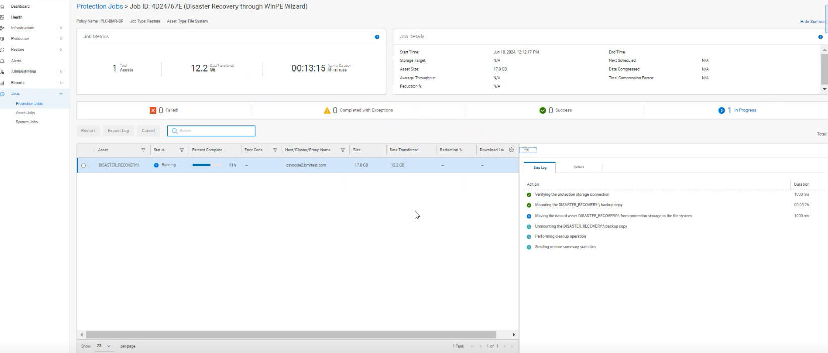 PowerProtect: How to perform window cluster BMR restore | Dell United ...