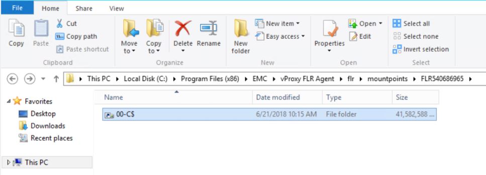 NVP-vProxy: Windows VM FLR Fails With "Error while browsing: 200: Error received from vProxy ...