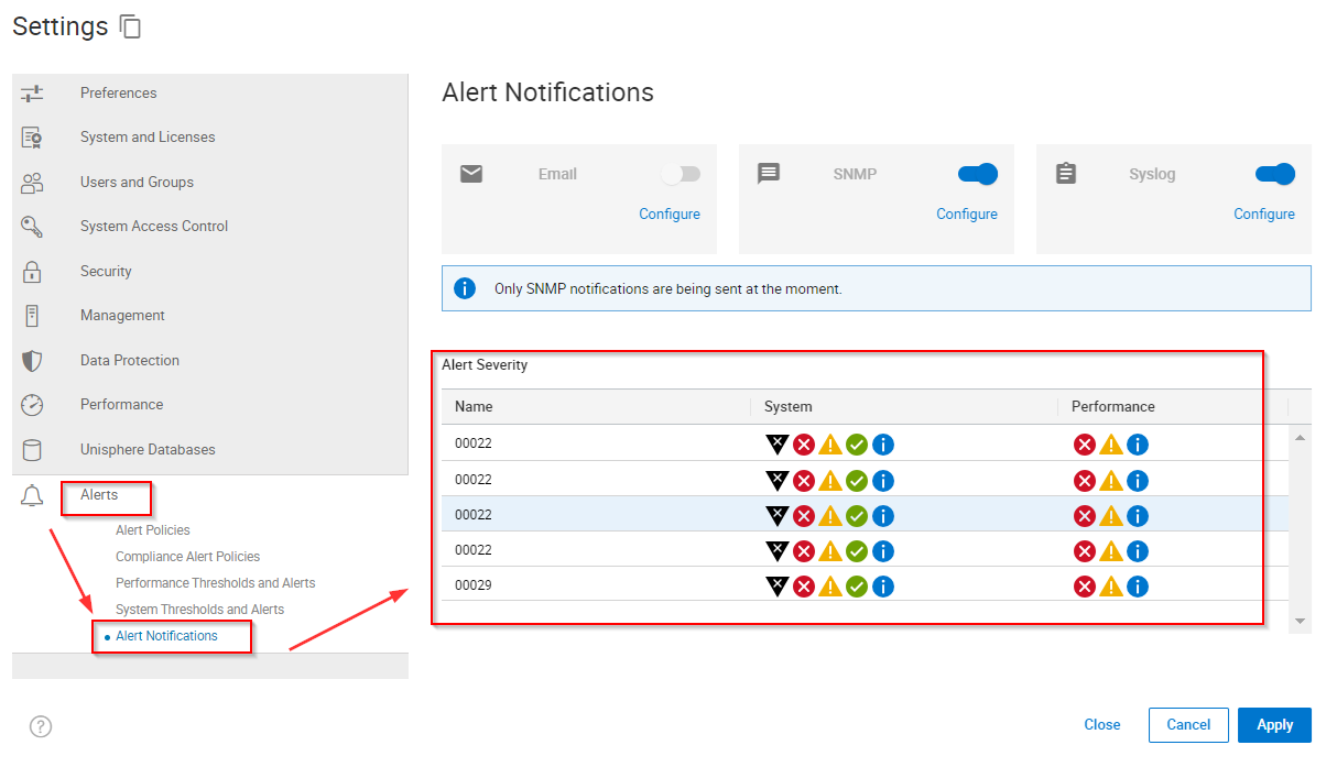 How to configure standard syslog for PowerMax2500/8500 using Unisphere For PowerMax | Dell US