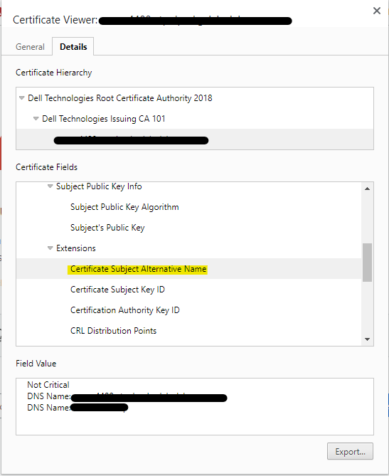 SSL Certificate shows the warning "Your connection is not private" when ...