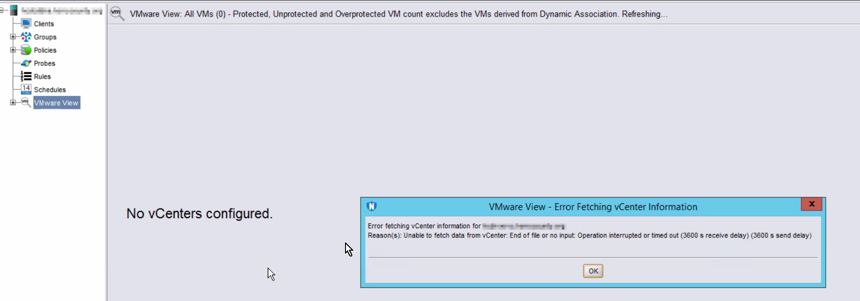 NVP vProxy: VMware View Does Not Refresh and all VM Backups Fail | Dell India