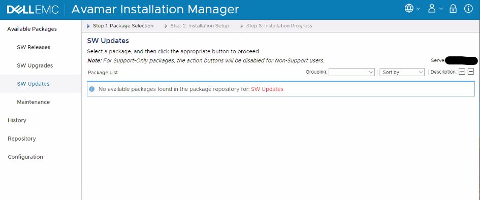 IDPA: Retry Upgrade Process for Protection Software (Avamar) After a ...