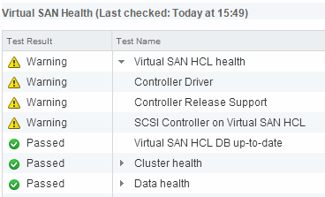 VxRail: vSAN Health Service - vSAN HCL Health - vSAN HCL DB up to date ...