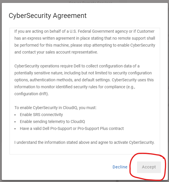 Data Domain Unable To Enable Cloudiqapex Aiops Cybersecurity Feature From The Dd Gui Dell Us 8306