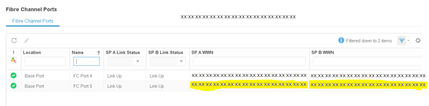 Dell Emc Unity Arrayss Own Fc Port Wwns Visible In The Initiators Tab