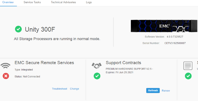 Dell EMC Unity: ESRS showing Not Connected status | Dell US