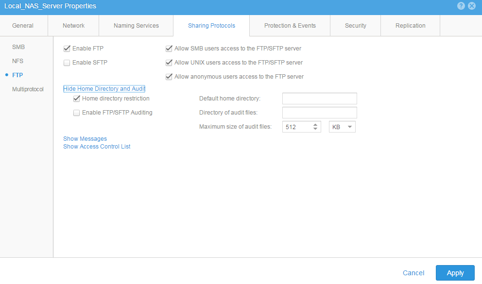 Dell EMC Unity: How to manage FTP settings on a NAS server | Dell US