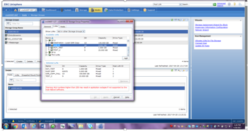 VNX Family: Add LUN to the storage group | Dell US