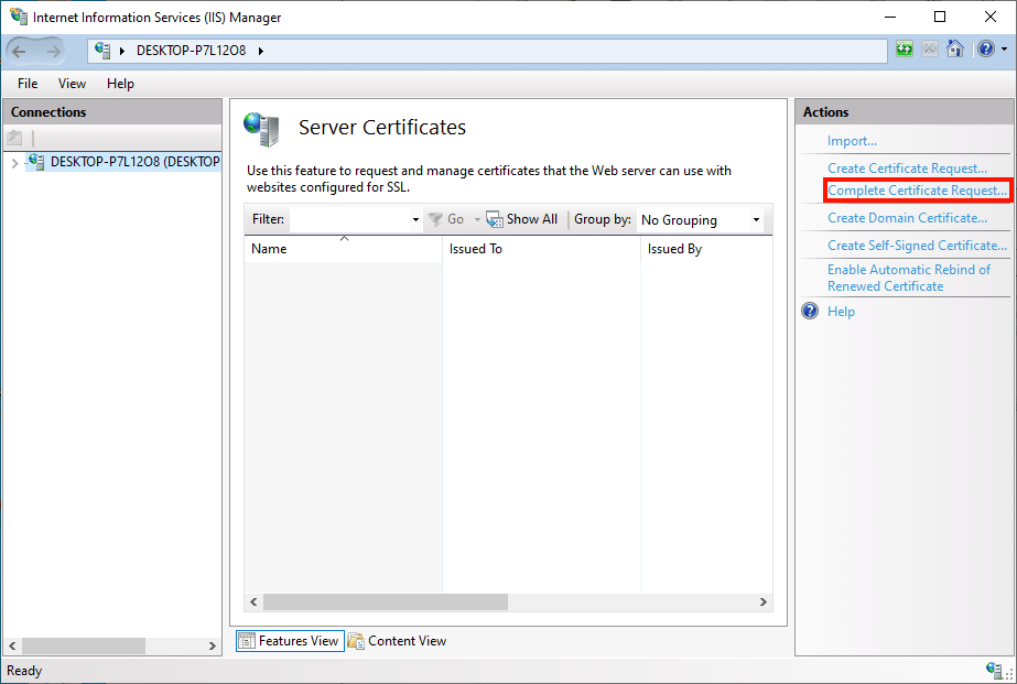 SourceOne Search Web Server site Certificate error | Dell US