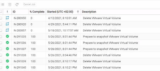 Dell EMC Unity: "Delete VMware Virtual Volume" jobs hanging (Dell EMC ...