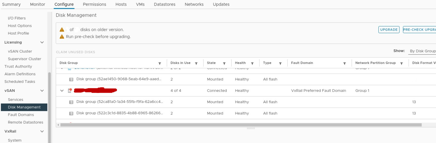Dell EMC VxRail: after VxRail LCM upgrade, the vSAN on-disk format is ... Dell EMC VxRail: after VxRail LCM upgrade, the vSAN on-disk format is ...